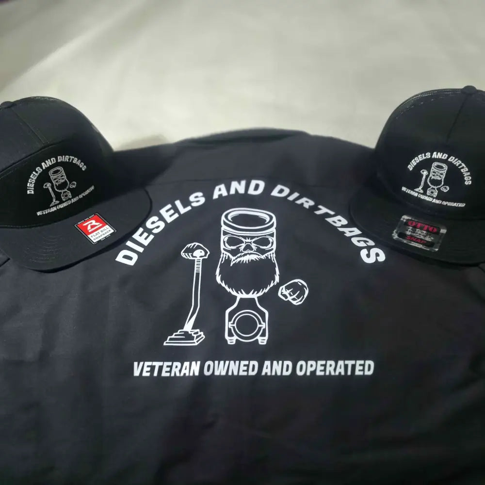 Merch - Diesels and Dirtbags Hats, Mechanic Shirts and more